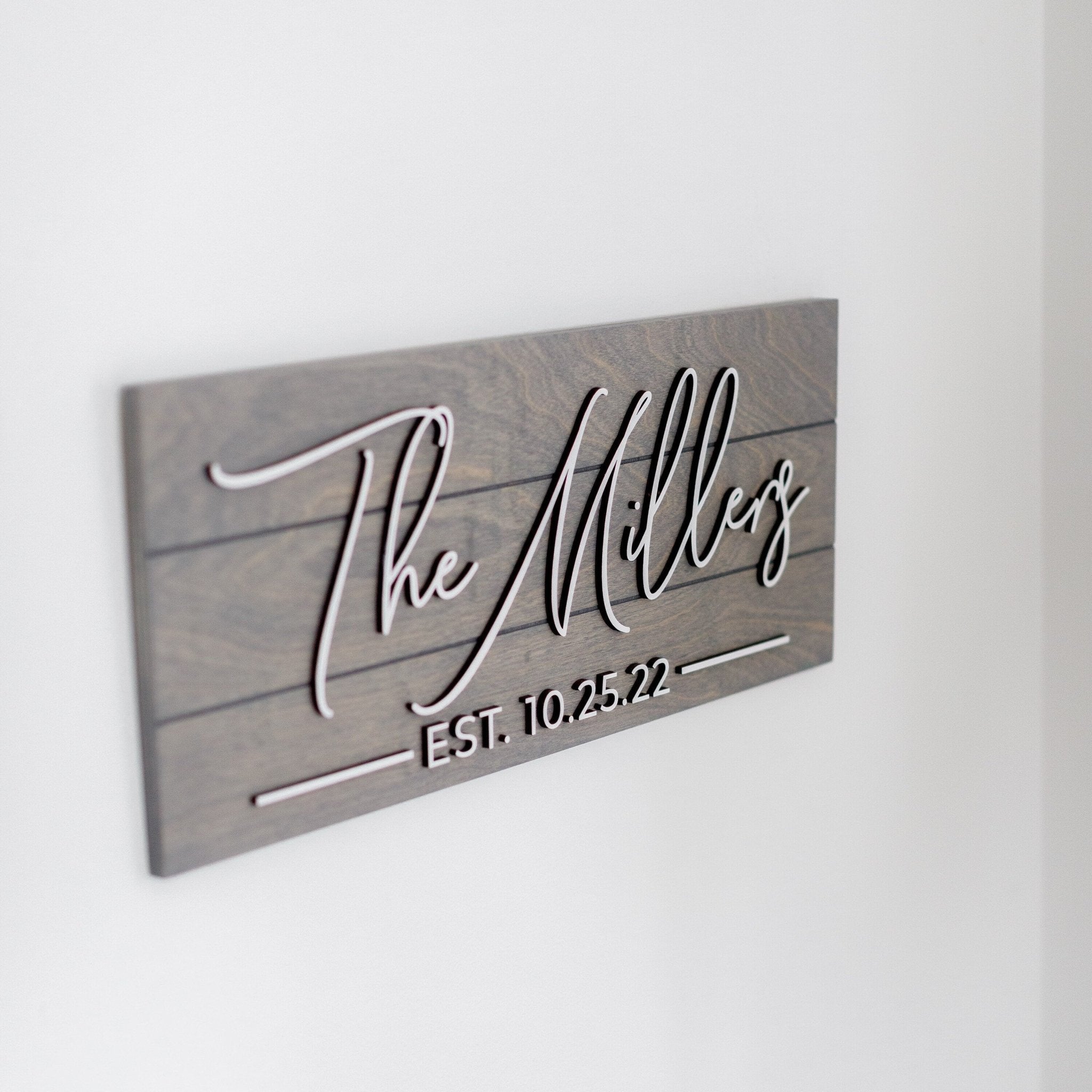 3D Wedding Gift Name Sign, Gifts For The Couple, Anniversary Gift, Per ...