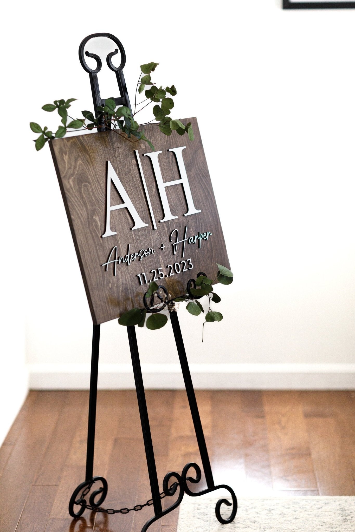 ANDERSON + HARPER WEDDING WELCOME SIGN – Small Town Timbers